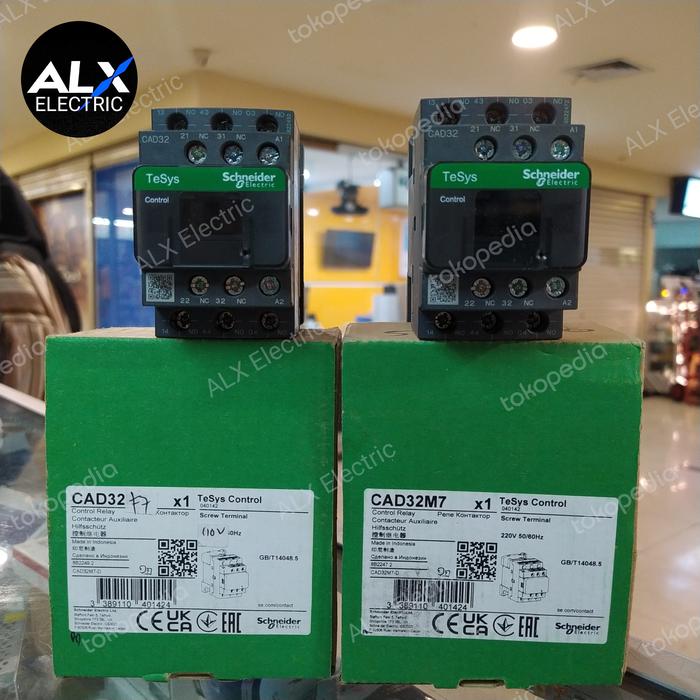 Jual CAD32 KONTAKTOR CONTACTOR SCHNEIDER CAD32M7 CAD32F7 110V 220V ORIGINAL - F7 - Jakarta Pusat ...