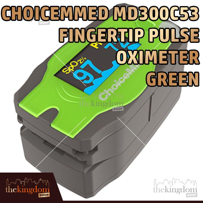 Promo ChoiceMMed MD300C53 Fingertip Pulse Oximeter Green Alat Ukur ...