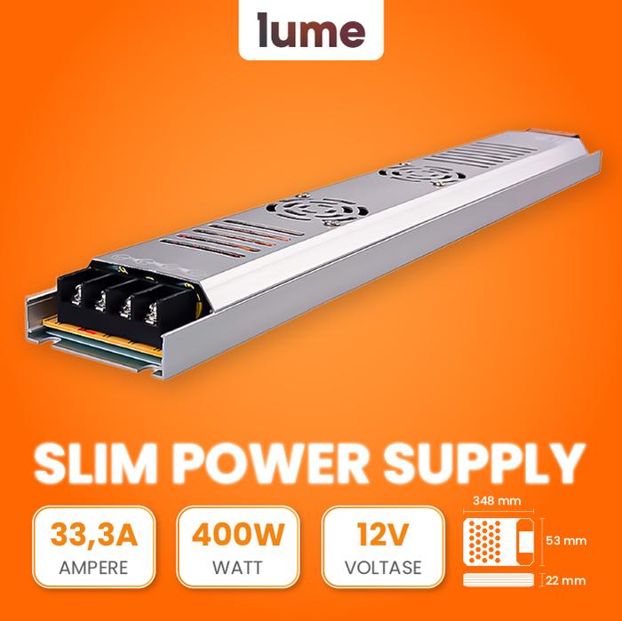 Jual Power Supply Slim Trafo 12V 33 Ampere GLOW 400 Watt - Jakarta Barat - PSA ONLINE | Tokopedia