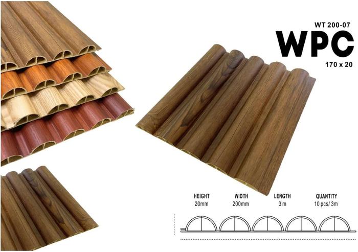 Jual wall panel WPC / wood panel wpc Motif Kayu Bulat termurah - WT200 ...