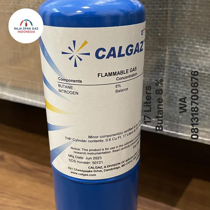 Jual Span Gas Kalibrasi ( Single Gas ) Calgaz 17 Liters Butane 8 % ...