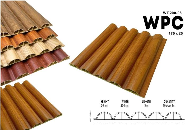 Jual wall panel WPC / wood panel wpc Motif Kayu Bulat termurah - WT200 ...