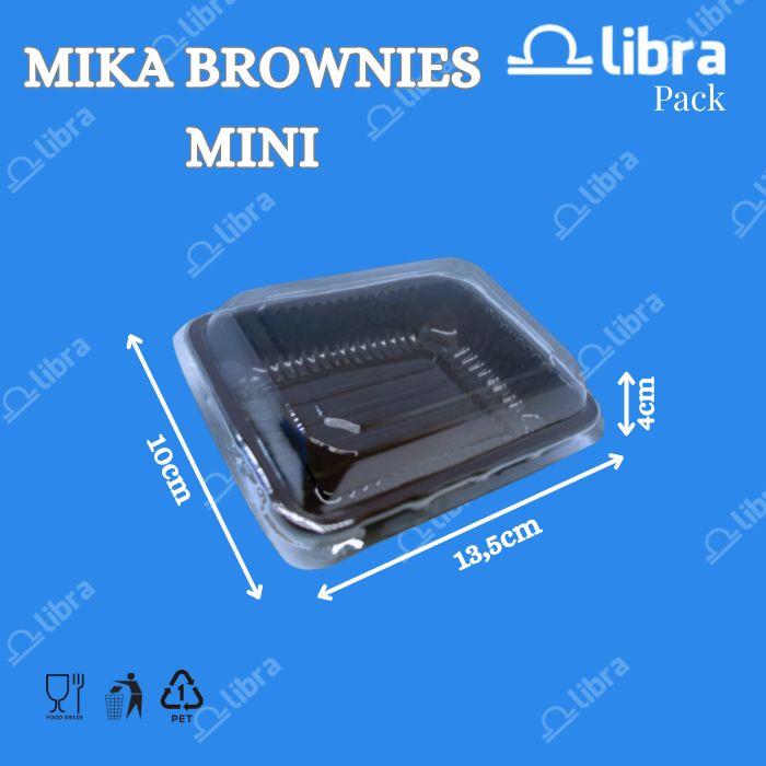 Promo Mika Brownies Mini + Tutup 50 Pcs / Mika Tray Brownies Mini ...