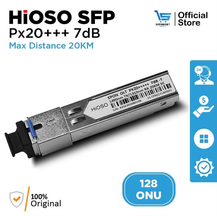 Jual [𝗢𝗥𝗜𝗚𝗜𝗡𝗔𝗟] SFP EPON OLT PX20+++ 9db HSQG HIOSO - Hioso 8db - Kota ...