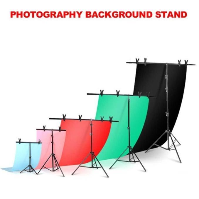Jual Viral - Tiang + Kain Green Screen 2x2m Stand Foto Studio Backdrop ...