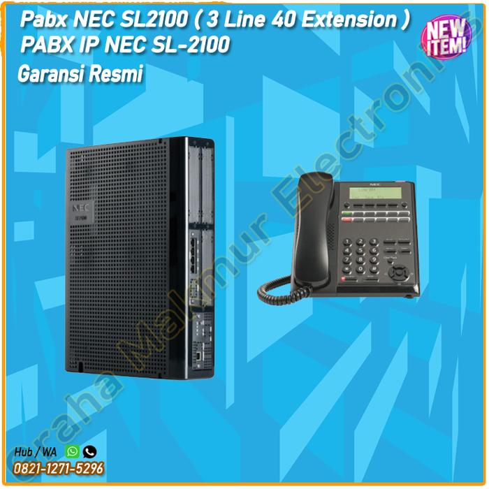 Jual Pabx NEC SL2100 ( 3 Line 40 Extension ) PABX IP NEC SL-2100 ...
