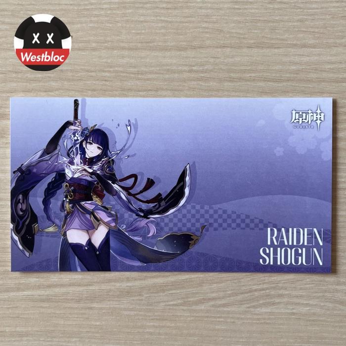 Jual Raiden Shogun Genshin Impact Postcard Japan Mihoyo - Honkai Star ...