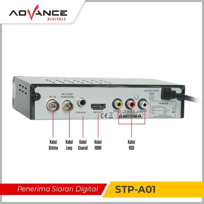 Jual Set Top Box Advance Stp-a02 Stb Full Hd Siaran Tv Digital Dvb T2 - A02 + Hdmi Di Seller ...