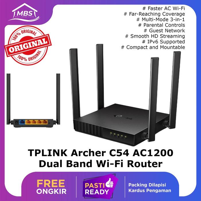 Jual Tp link Archer C54 New AC1200 Dual Band Wi-Fi Router Wif 5 2.4GHz 5GHz - Jakarta Barat ...