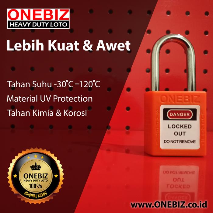Jual SALE LOTO Safety Padlock Gembok Orange LOTOTO (Lockout Tagout ...