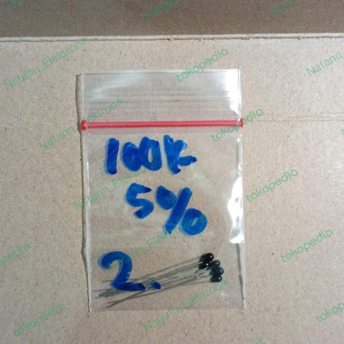 Jual 4105 thermistor sensor suhu ntc model tantalum 100k 100 k ...