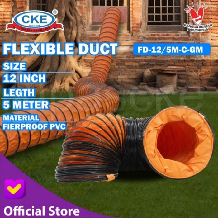 Jual Selang Flexible 12 Inch 5 Meter Duct Hose 12" Flexible Blower 12 ...