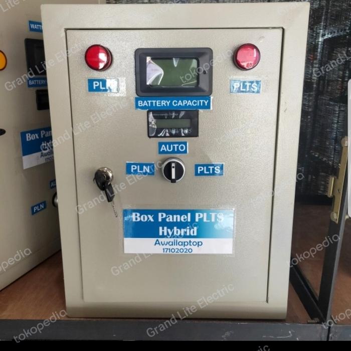 Jual Box Panel PLTS 3000W PSW SCC 100A ATS Otomatis Hybrid Panel Surya ...