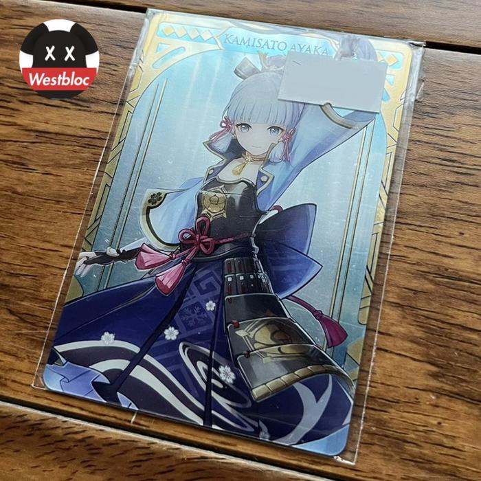 Jual Kamisato Ayaka Genshin Impact Bandai Metal Card - Mihoyo Hoyoverse ...