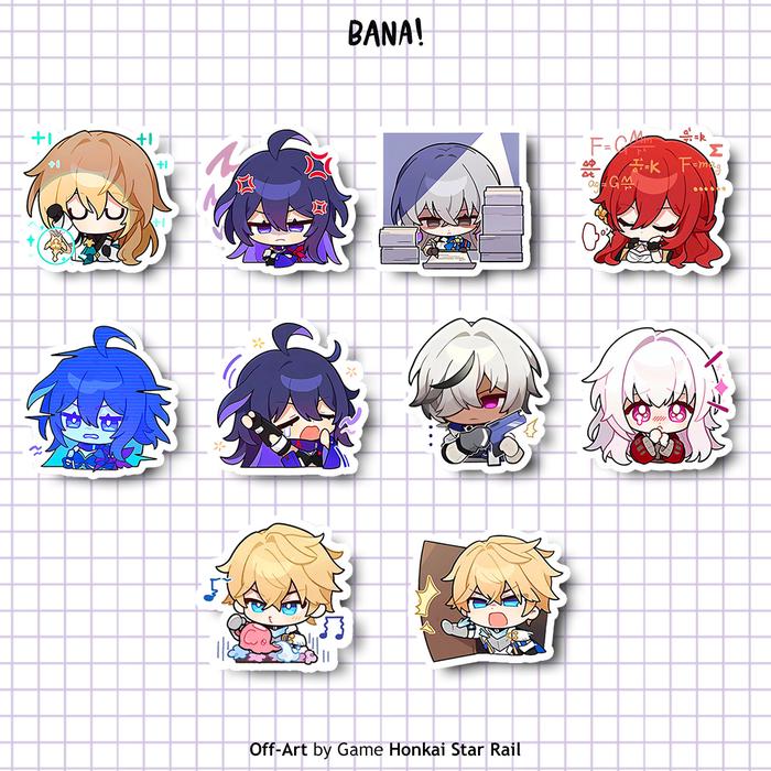 Jual Honkai Star Rail Sticker Pack Vinyl Waterproof Doff | BANA - PACK ...