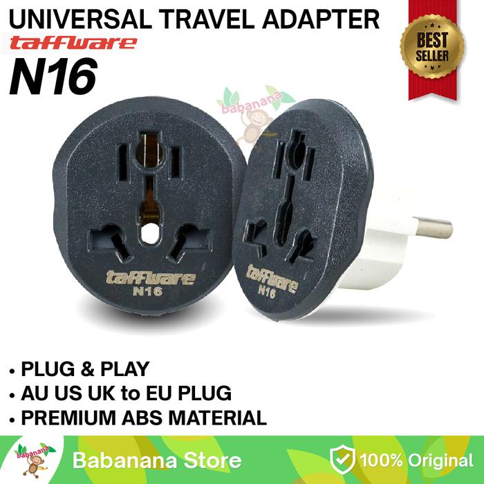 Jual Universal Travel Adapter Steker Colokan Listrik AU US UK to EU PLUG - Jakarta Utara ...