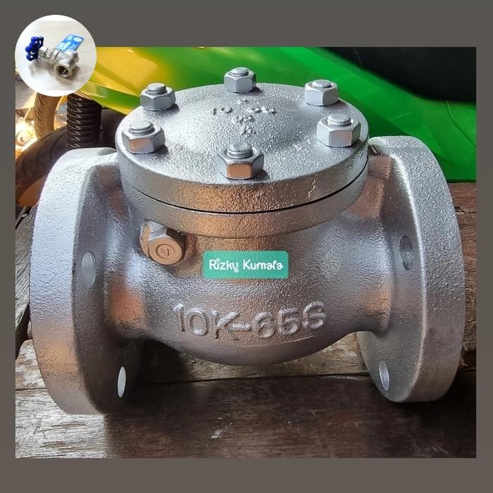 Jual Swing Check Valve 2 1/2" Inch Cast Iron Flange Jis 10K-65 2.5 Inch ...