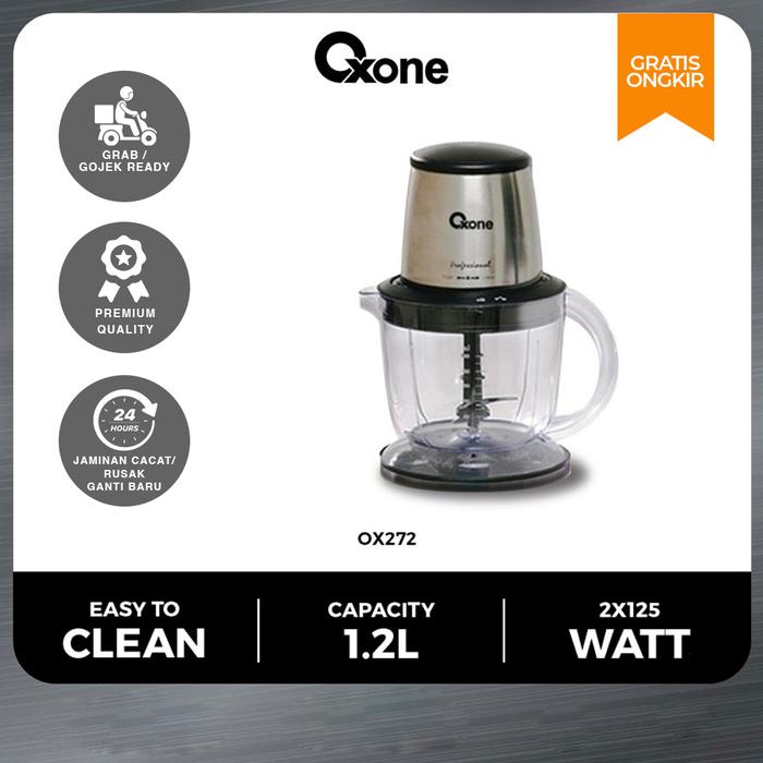 Promo Oxone OX272 Food Processor Chopper Penggiling Daging 1.2 Liter Cicil 0% 3x - Jakarta Utara ...