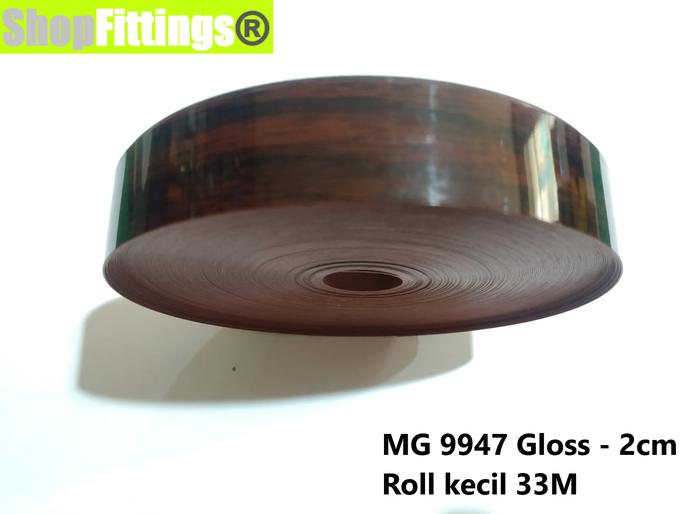 Jual Vinil Vinyl Plimir Putih Ambalan Lemari PVC Edging Tipis 20 25 50mm - MG-9947 Glossy ...