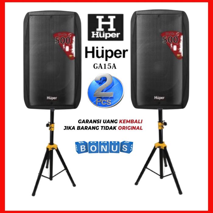 Jual Speaker Aktif 15 Inch Huper GA-15A / GA15A RMS 500 Watt Original ...