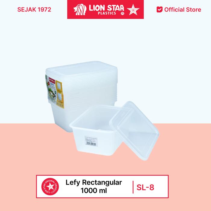 Promo LION STAR Lefy Rectangular 1000 ml isi 12 pcs kotak makan SL-8 - Kab. Tangerang - Lion ...