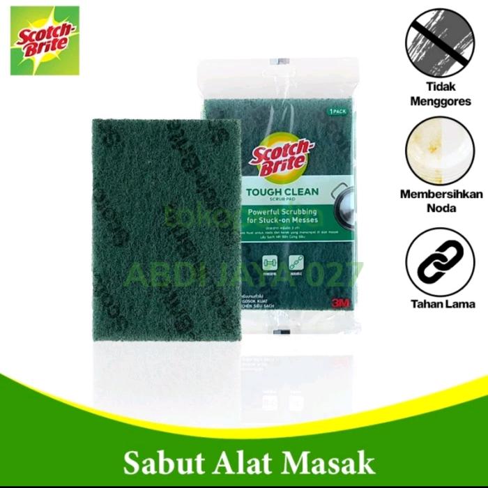 Jual 3M Scotch Brite Sabut Cuci piring Sabut Hijau ID 10 /1pcs - Kab ...