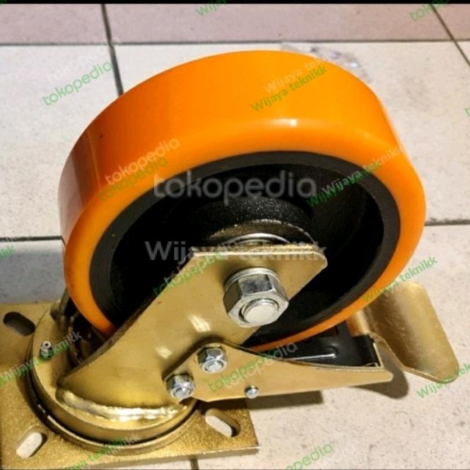 Jual Roda Pu 8 inch super Heavy duty Ranger Germany Diameter roda 20 cm ...