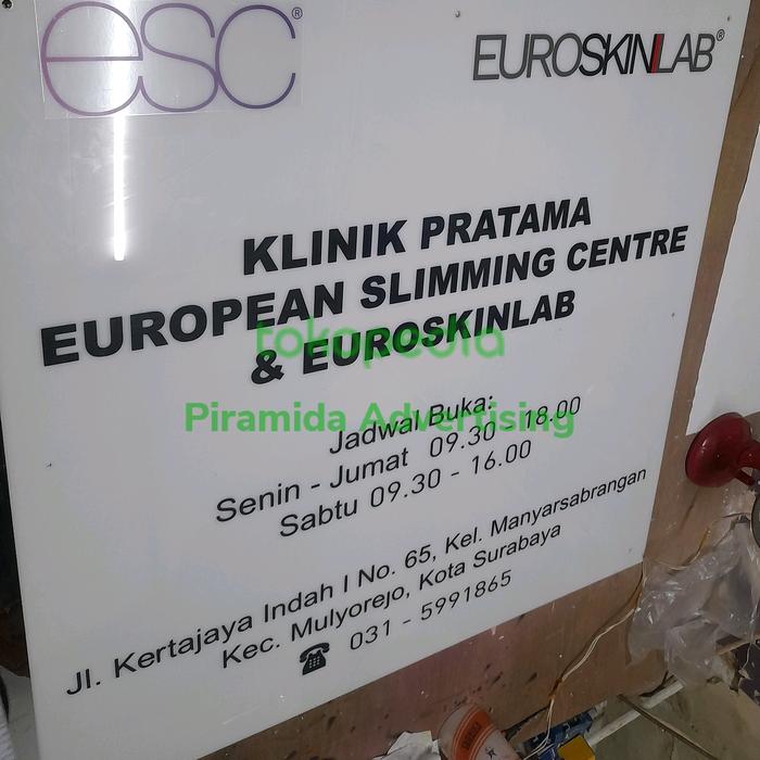 Jual sign board papan ruang rumah sakit rs ruangan dokter klinik nama ...