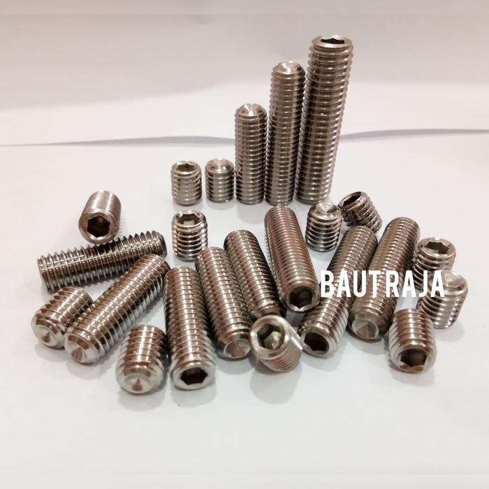 Jual Baut Tanam Stainless M3 x 6 drat 0.5p SS304 - baut tanam l m3x6 - Kota Batam - Baut raja ...