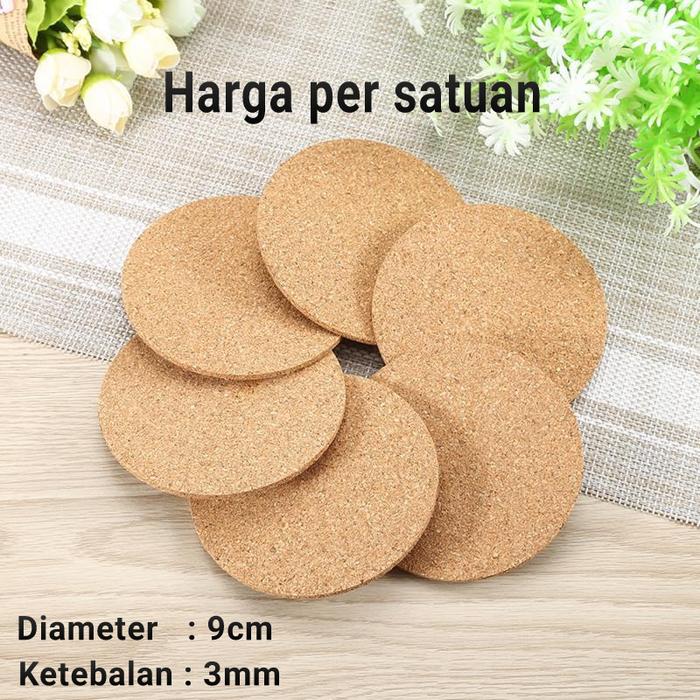 Jual Tatakan Alas Gelas Cangkir Polos Gabus Coaster Cork - Jakarta Barat - NahikaBest | Tokopedia