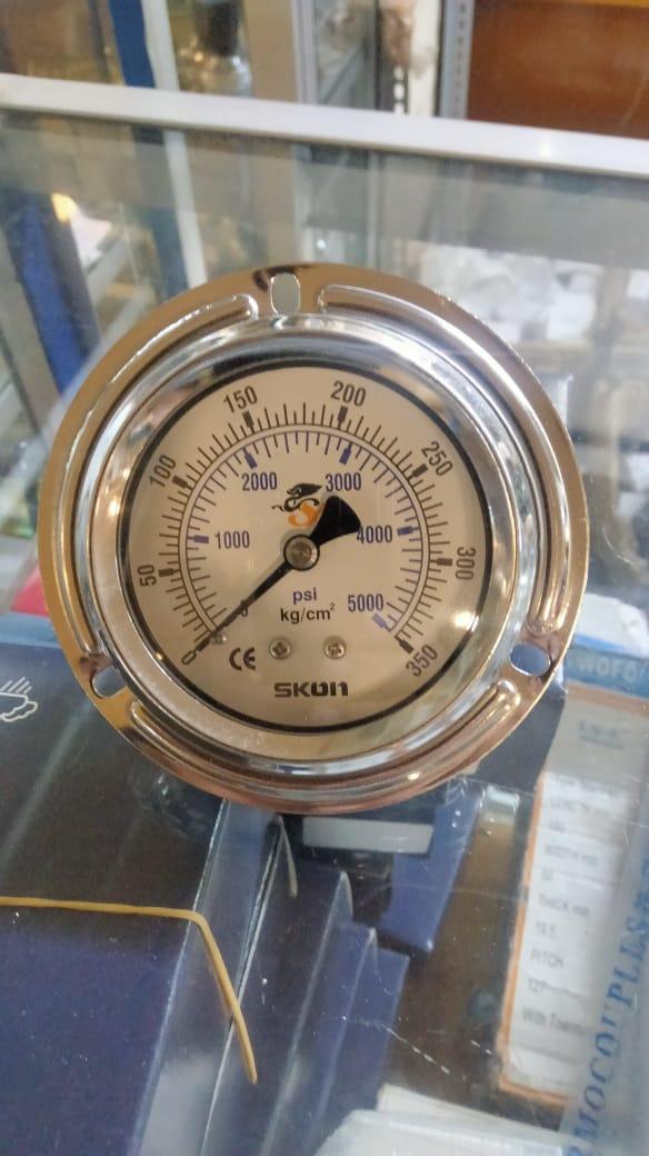 Jual Pressure gauge/manometer merk skun 2.5 inch 5000 psi 350 bar ...