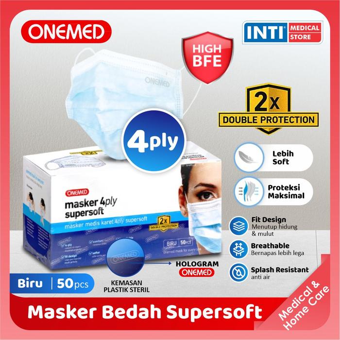 Jual Onemed | Masker 4 Ply Medis Supersoft Premium | Masker Earloop Isi ...