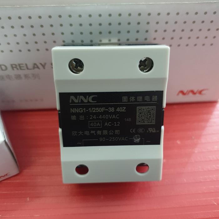 Jual NNC Single 1 PHASE SSR Solid State Relay , (90-250 VAC ) 40A ...