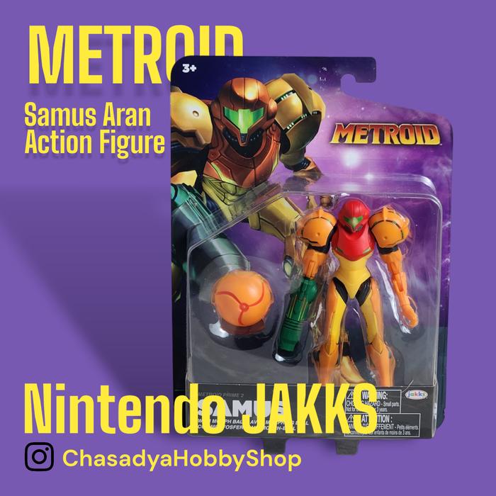 Jual Jakks World of Nintendo Metroid Samus Aran Action Figure - Kota ...