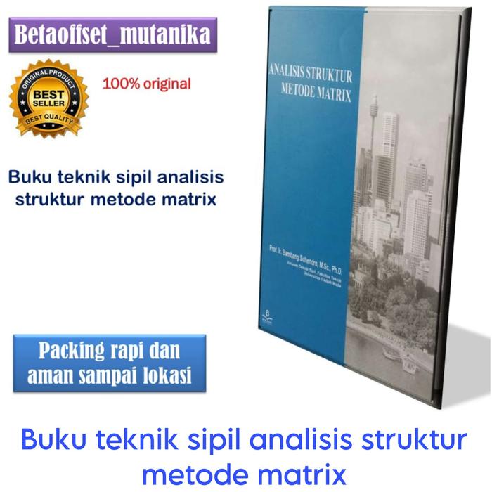 Jual Buku teknik sipil analisis struktur metode matrix - Kota Depok - BetaOffsetjkt_mutanika ...