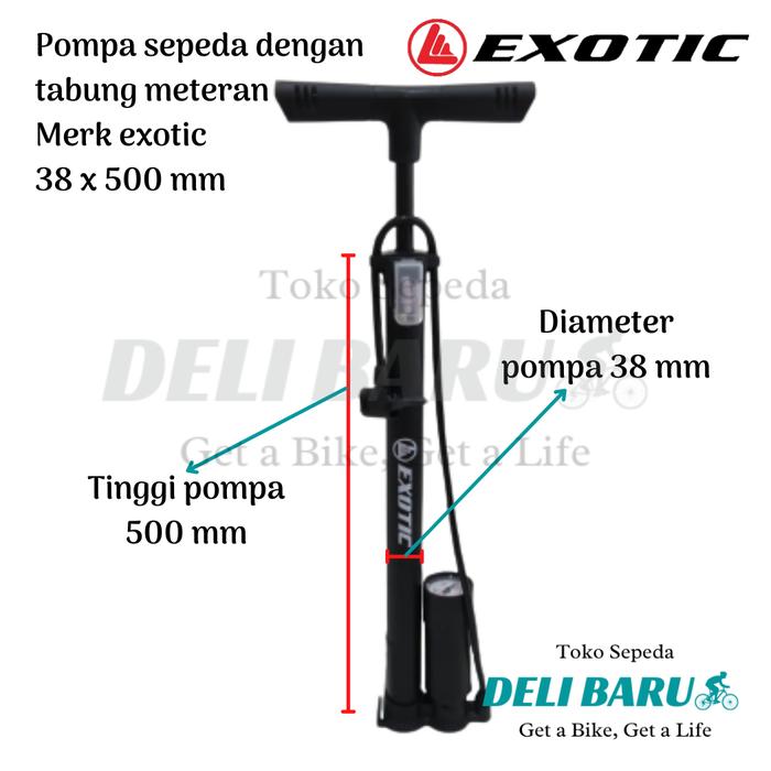 Promo Exotic Pompa angin model Tabung meteran sepeda dan motor pentil ...