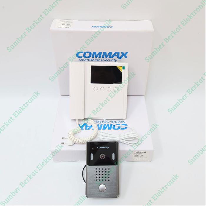 Jual Commax Video Door Phone CMV-43A + DRC-4Y Video Doorphone Commax 1 ...