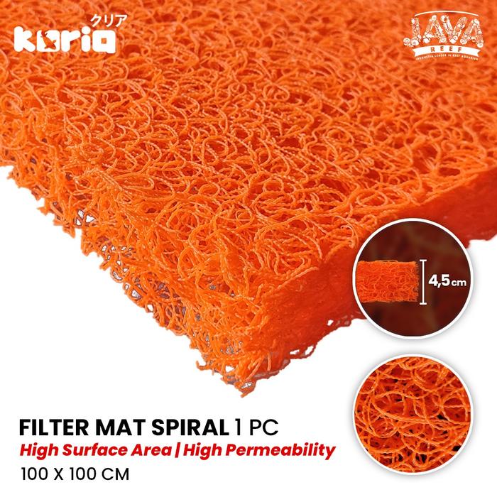 Jual KURIA Filter Spiral Hi-Density Media Filter/japmat Kolam Matt ...