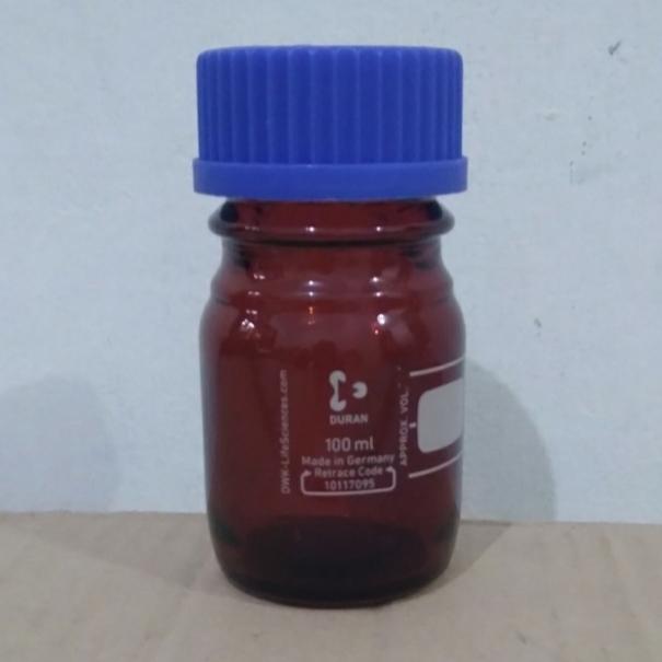 Jual Laboratory Bottle Amber 100ml Duran. Botol Lab Coklat 100ml Duran ...