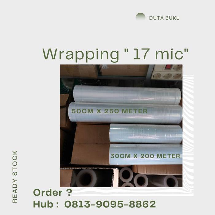 Jual Plastik Wrap Stretch Film Wraping Wrapping Ukuran 30cm x 200 meter ...