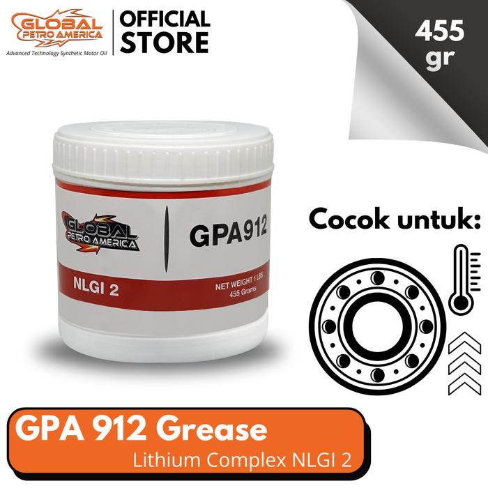 Jual Gemuk GPA 912 Lithium Complex NLGI-2 Hi-Temp Bearings - Kota Bekasi - GPA Lubricants ...
