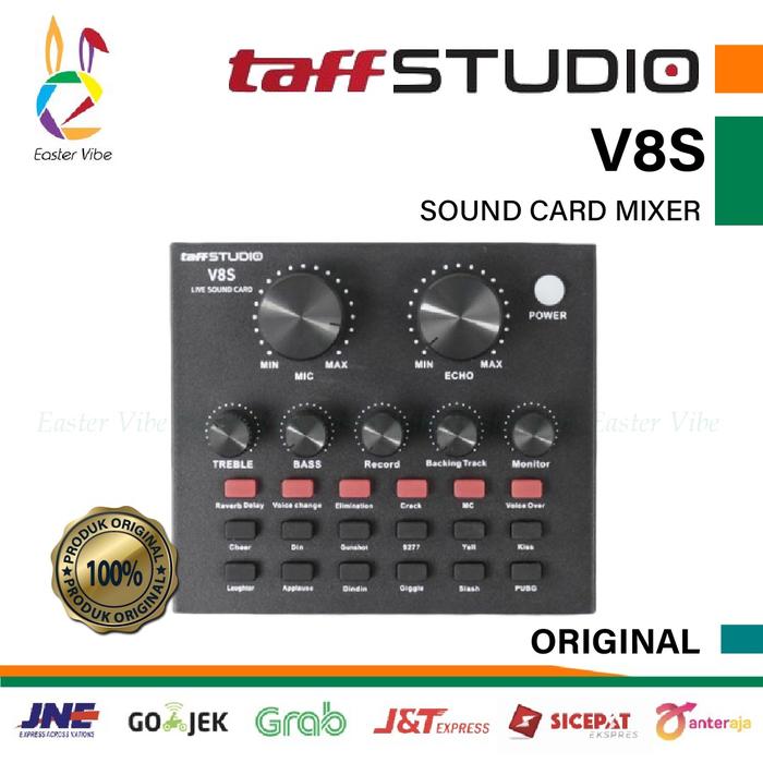 Jual TAFFSTUDIO V8S SOUND CARD V8S MIXER BLUETOOTH AUDIO USB EXTERNAL V8 S - Jakarta Utara ...