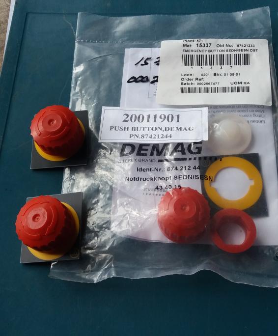 Jual Tombol Emergency Button Pendant Demag DST 7 DST 9 tanpa Switching ...