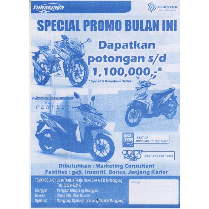 Jual Cetak Offset Brosur A4 1 Sisi HVS 80/70 Gsm 1 Warna 1 Rim - Kota ...