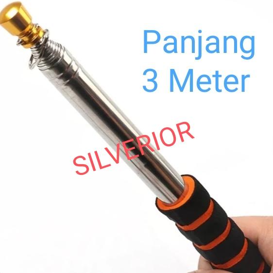 Jual Stik Galah Tiang Tongkat Bendera Teleskopik Tour Guide Leader 3 ...