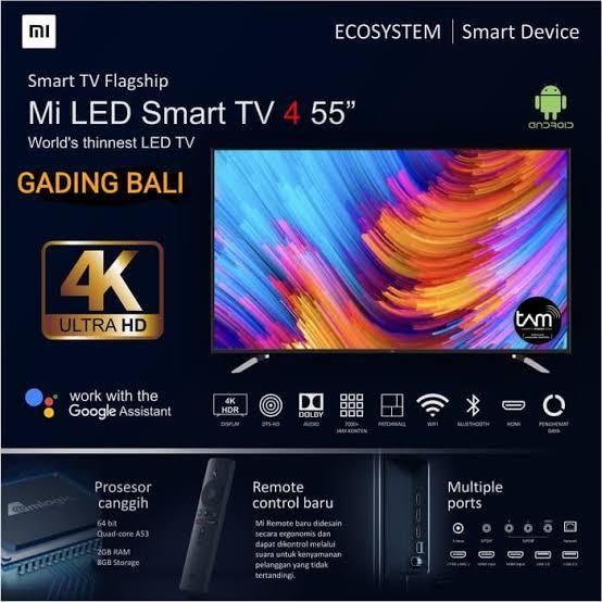 Jual mi tv 4 55 inch bezel less 4k - Kab. Demak - RapCellStore | Tokopedia