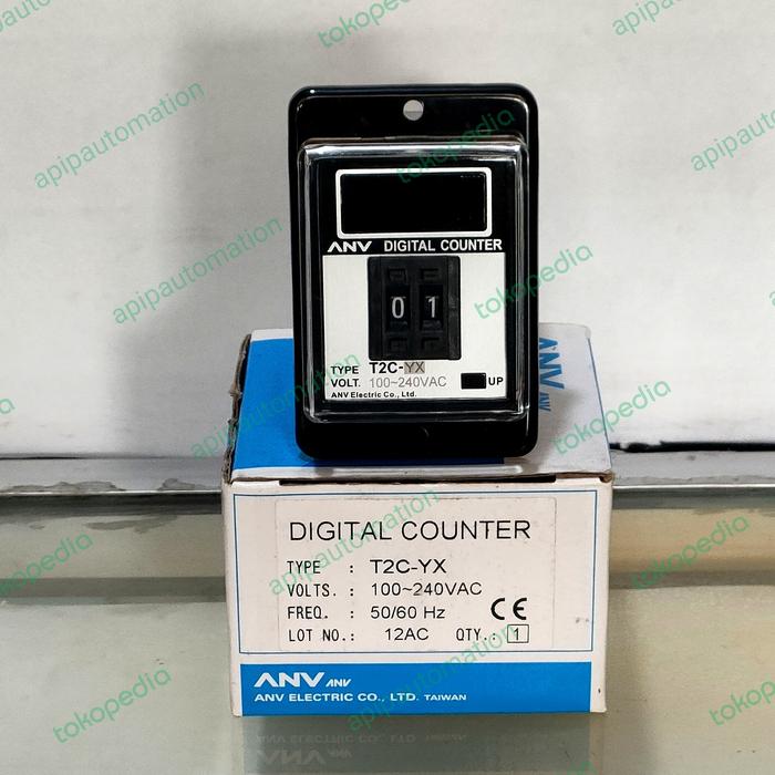 Jual ANV DIGITAL COUNTER T2C -YX 220VAC ORIGINAL TAIWAN - Kab ...