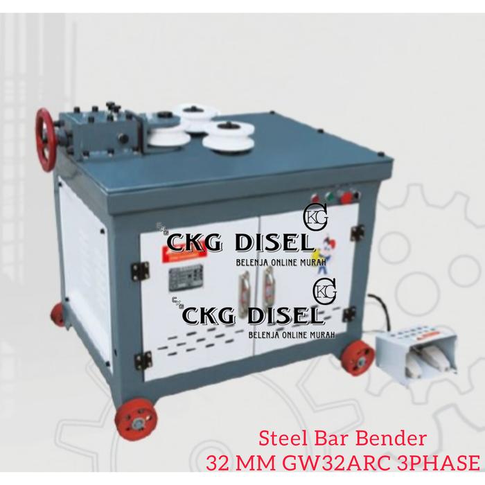 Jual Mesin Tekuk Besi Steel Bar Spiral Bender 32 MM 3 Phase GW32ARC ORI - Kab. Tangerang - Ckg ...