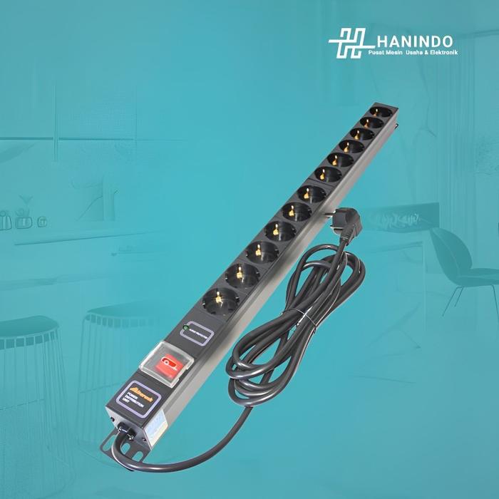 Jual Kitarack PDU Rack Server Power Distribution Unit 12 Outlet Stop ...