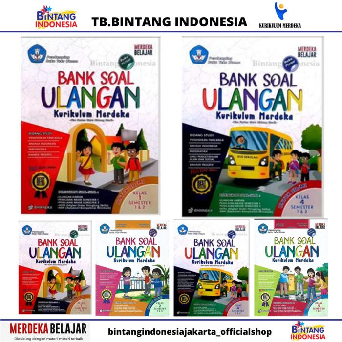 Jual Buku Bank Soal Ulangan Kurikulum Merdeka - Kelas 1 Dan 4 Sd/Mi Terbaru - Kota Surabaya ...